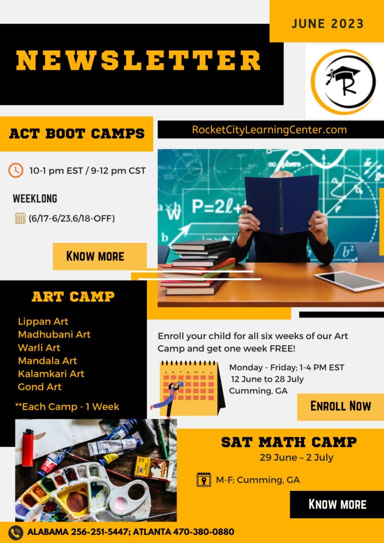 June Newsletter - 2 "Rocketcitylearningcenter" Rocket City Learning Center